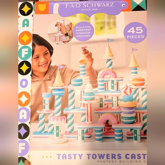 F.A.O.Schwartz | Toys | Fao Schwartz 45 Pc Tastey Towers Castle ...